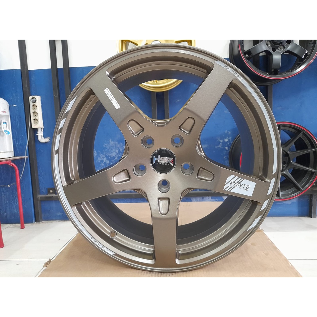 Jual Velg Mobil Racing Murah Ring 18 Buat BRV HRV Innova Zenix dll HSR PENTE R18 Matte Bronze ...