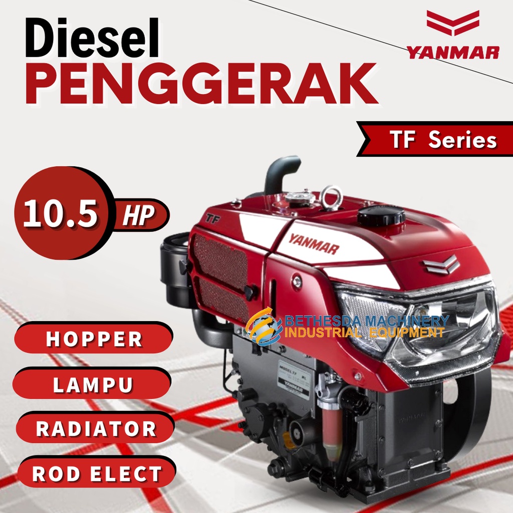 Jual Diesel Engine YANMAR TF 105 MRE / electric radiator 10.5 Pk starter | Shopee Indonesia
