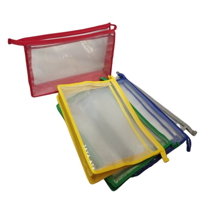 Jual MAP ZIPPER SLETING JARING FOLIO F4 DOKUMEN KEEPER ORGANIZER ...