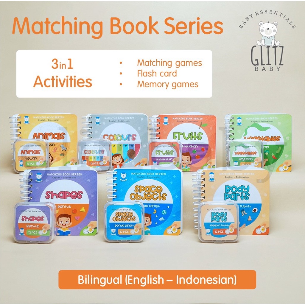 Jual Matching Book Series Flash Card Anak Buku Anak PAUD Preschool ...