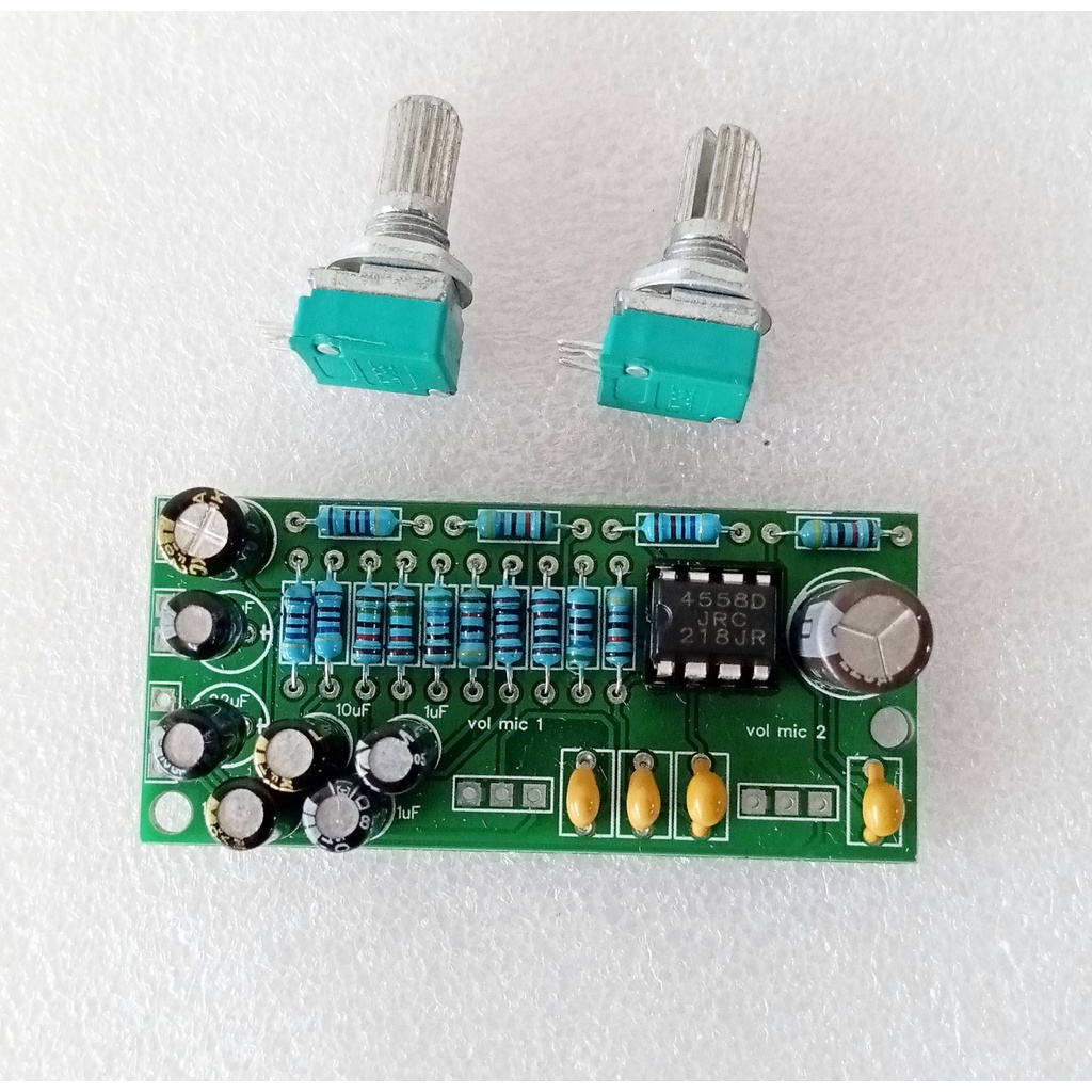 Jual Modul Pre Amp Mic 4558 2 Mic | Shopee Indonesia