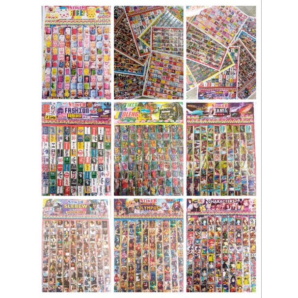 Jual mainan pesaman gambar setiker isi 20 lembar 1 bal | Shopee Indonesia