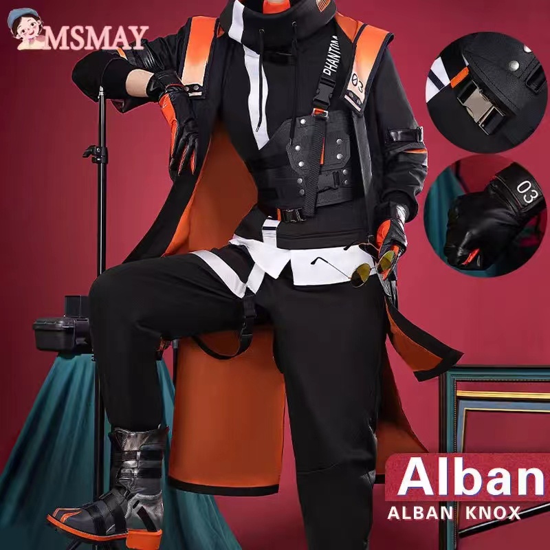 Jual Anime Vtuber Alban Knox Cosplay Costume Male Beautiful Handsome ...