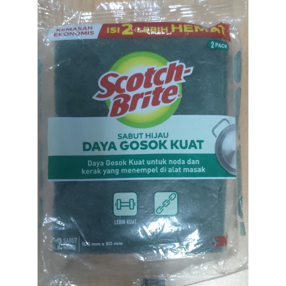 Jual 3M Scotch Brite Sabut Hijau Sabut Cuci Piring / ID-10 / ID-pad 2GT ...