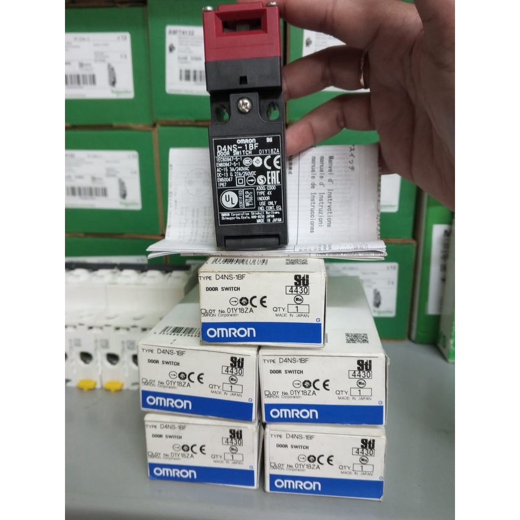 Jual Omron D4NS-1BF Safety Door Switch 2 NC, 10 A, 1 x PG13.5 conduit ...