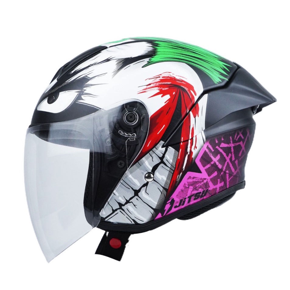 Jual JITSU HELMET JS-01 SERIES KARAKTER JOKER SNI | Shopee Indonesia