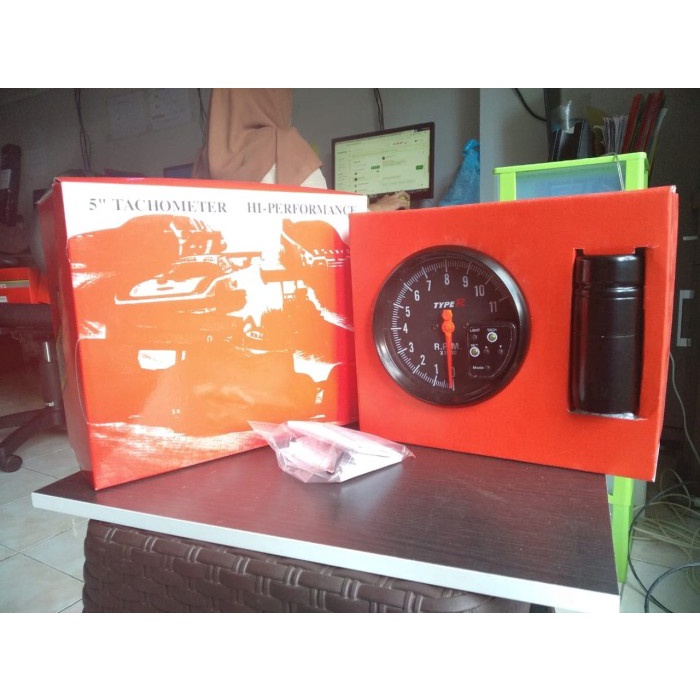 Jual Tachometer Type R 7 Warna - Tachometer RPM Type R | Shopee Indonesia