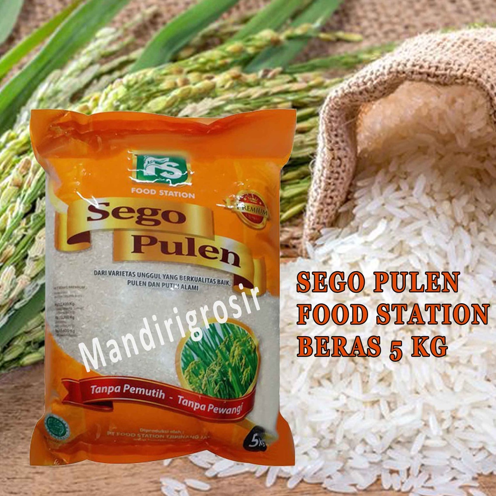 Jual BERAS PULEN* BERAS SEGO* FOOD STATION* 5KG | Shopee Indonesia