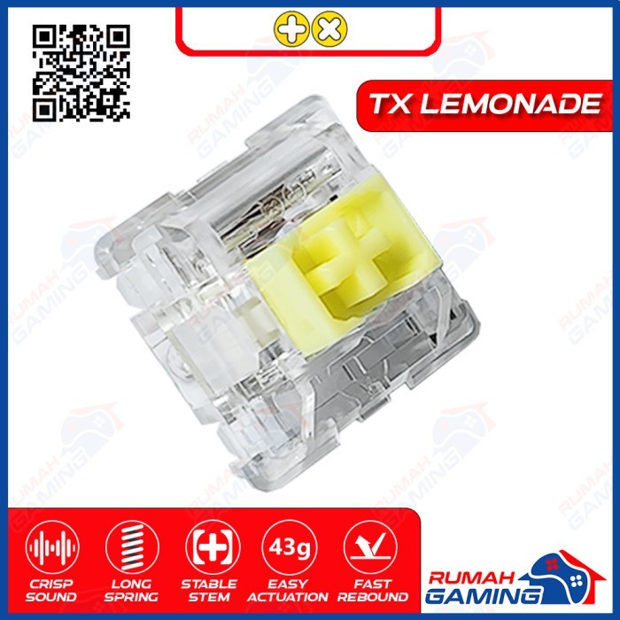 Jual SWITCH - TX SWITCH - LEMON ADE - 5 PIN - 45g - LINEAR - LONG POLE | Shopee Indonesia