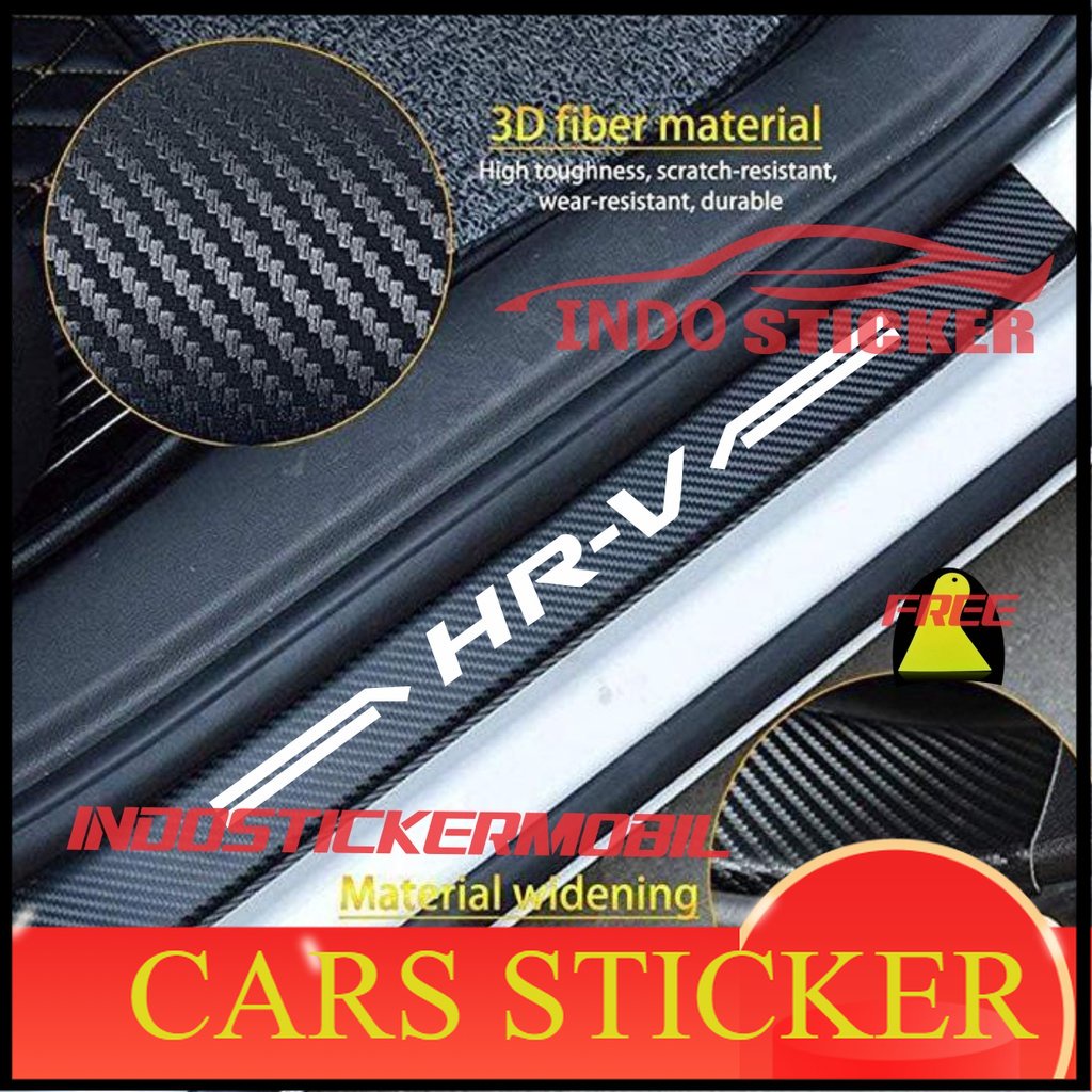 Jual stiker Sillplate mobil hrv sticker karbon 3d sill plate mobil hrv ...
