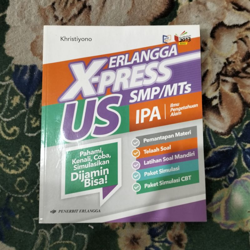Jual ORIGINAL BUKU ERLANGGA X-PRESS US IPA ILMU PENGETAHUAN ALAM SMP ...
