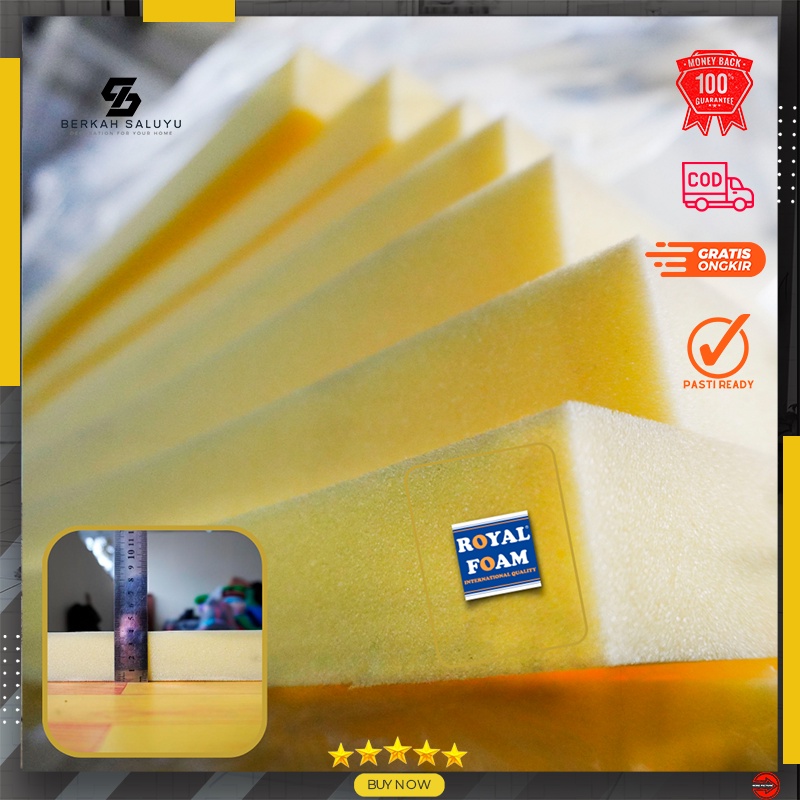 Jual Busa kuning Royal Foam empuk ukuran 200 cm x 150 cm x 4 CM ...