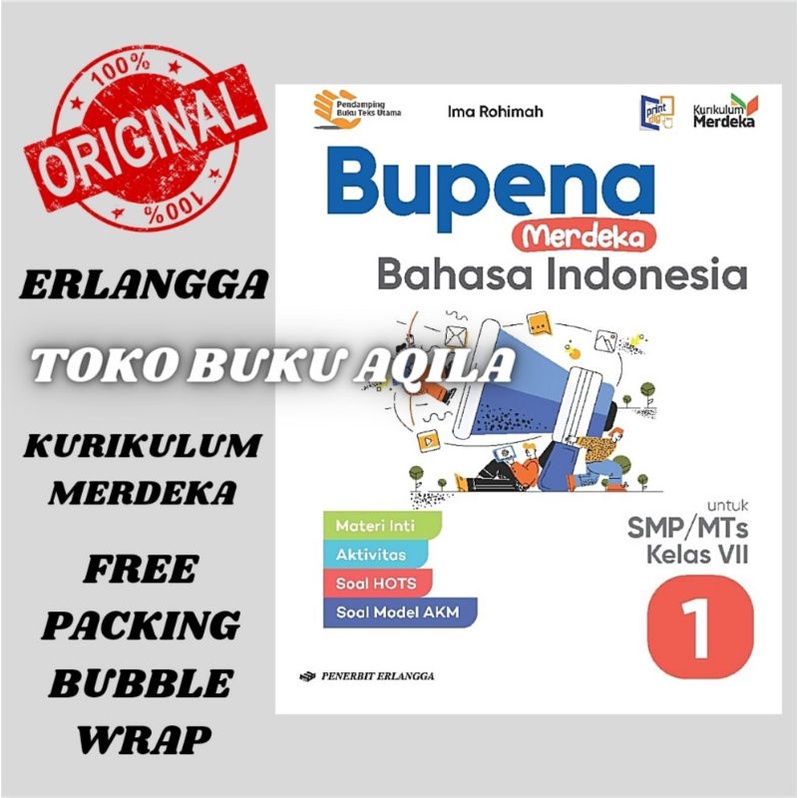Jual Buku Bupena Merdeka Bahasa Indonesia Kelas 1 / 7 Vll SMP/MTs ... Jual Buku Bupena Merdeka Bahasa Indonesia Kelas 1 / 7 Vll SMP/MTs ...