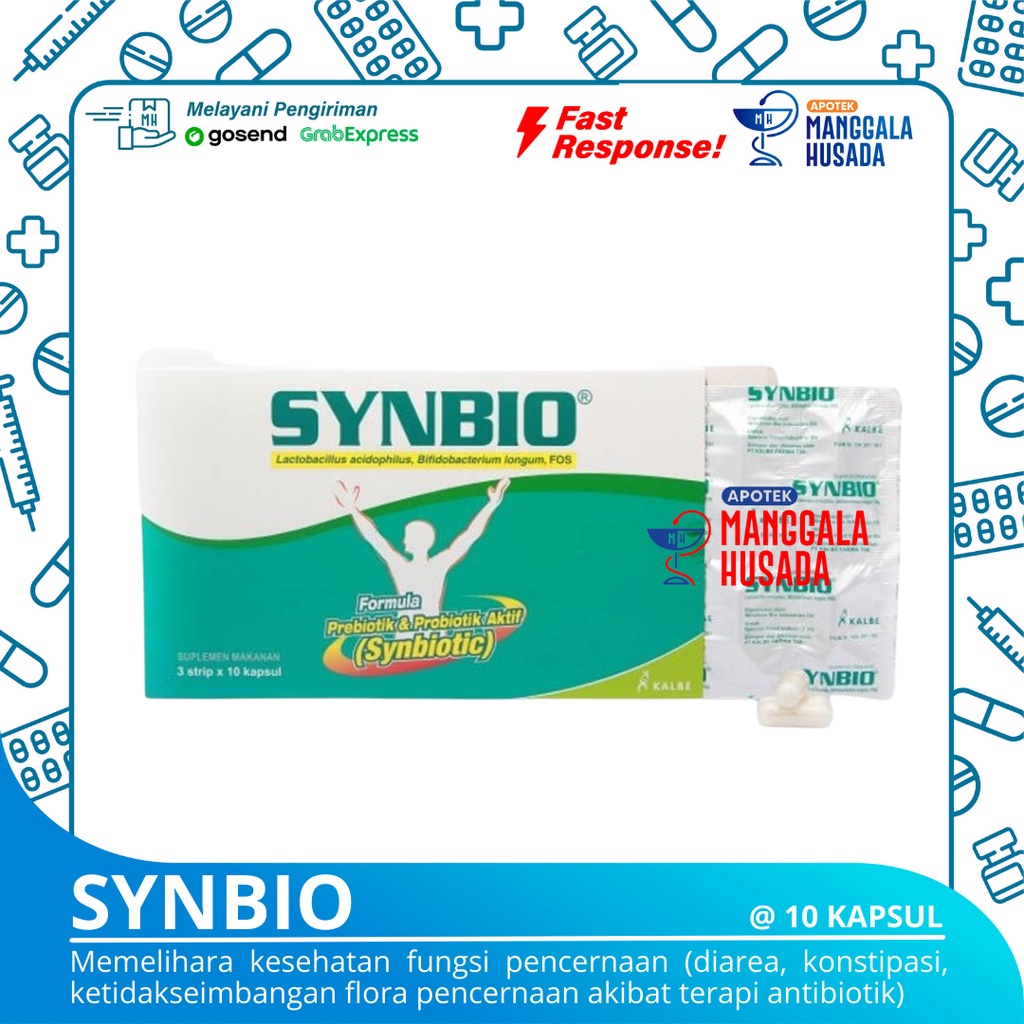 Jual SYNBIO SUPLEMEN PROBIOTIK PREBIOTIK @ 10 KAPSUL | Shopee Indonesia