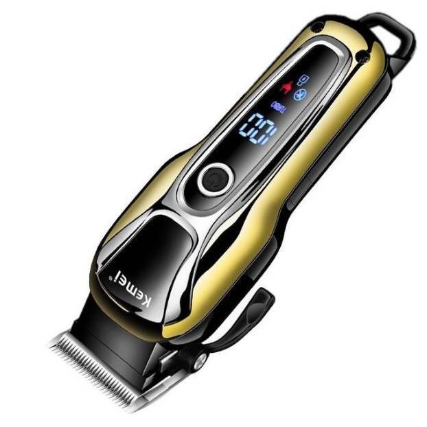 Jual ajk52 Hair Clipper Kemei KM-1990 Alat Mesin Cukur Rambut Cordless LCD Display Terjamin ...