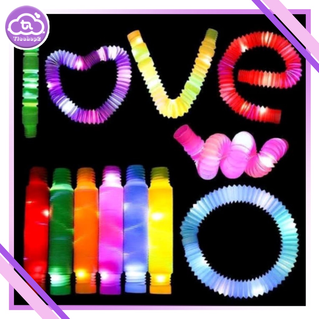 Jual MAINAN ANAK 1BOX ISI 12 PCS POP TUBES LED SENSORY TOYS EKASTIS ...