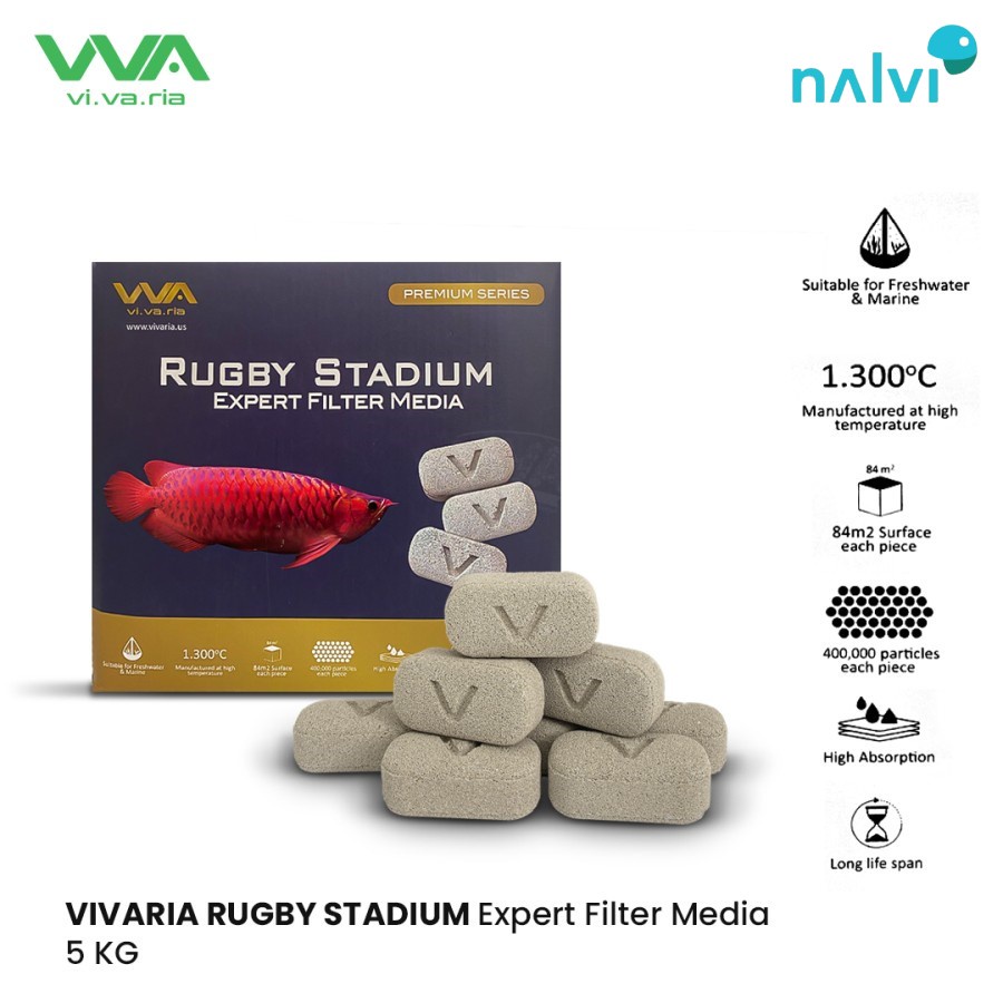 Jual VIVARIA STADIUM - 5 kg media bakteri aquarium | Shopee Indonesia