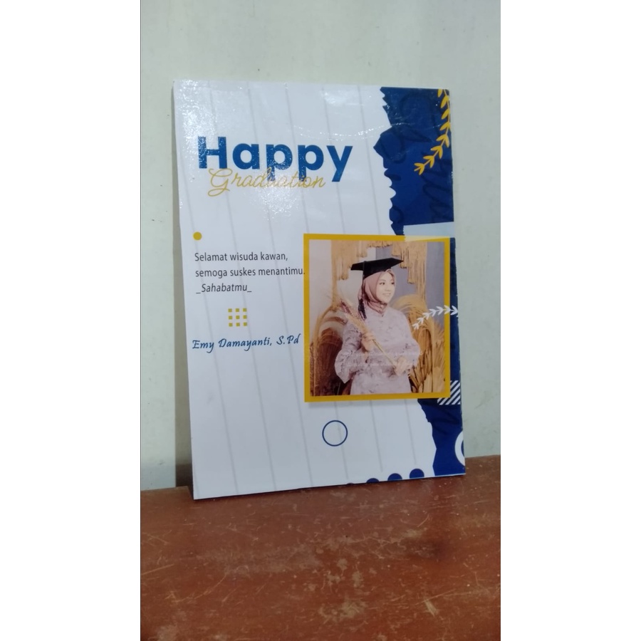 Jual Cetak Foto di Papan Hadiah Ucapan Wisuda Ultah | Wall Decoration ...