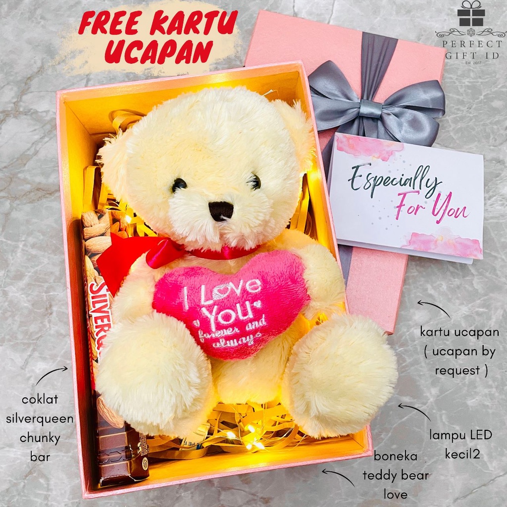 Jual Hadiah Ultah Kado Anniversarry Boneka Box Kado Ultah Hadiah ...