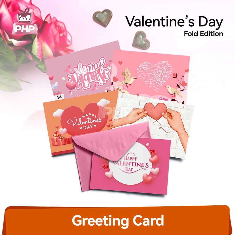 Jual Greeting Card Kartu Ucapan Hadiah & Kado Model Lipat - Valentine's ...