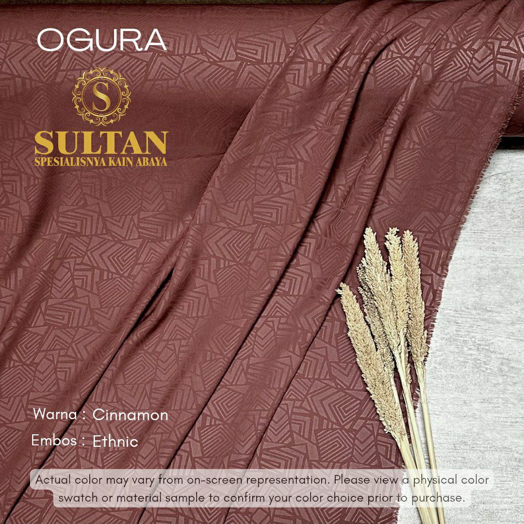 Jual 50CM EMBOS ETHNIC OGURA CINNAMON KAIN ABAYA SULTAN | Shopee Indonesia