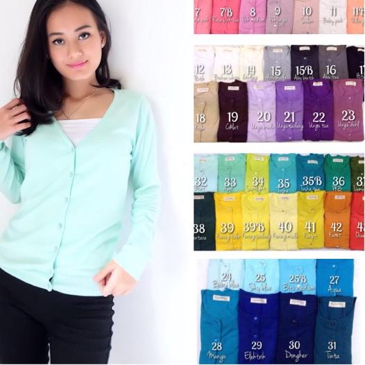 Jual Cardigan candies (V neck) ۩ | Shopee Indonesia