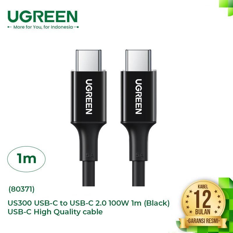 Jual UGREEN Kabel Charger Type C To Type C 100W Cable Data Transfer ...