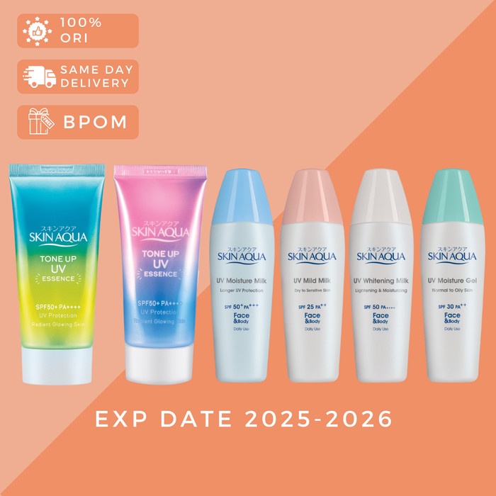 Jual Skin Aqua Whitening Milk SPF50 40ml - Mild Milk original | Shopee ...