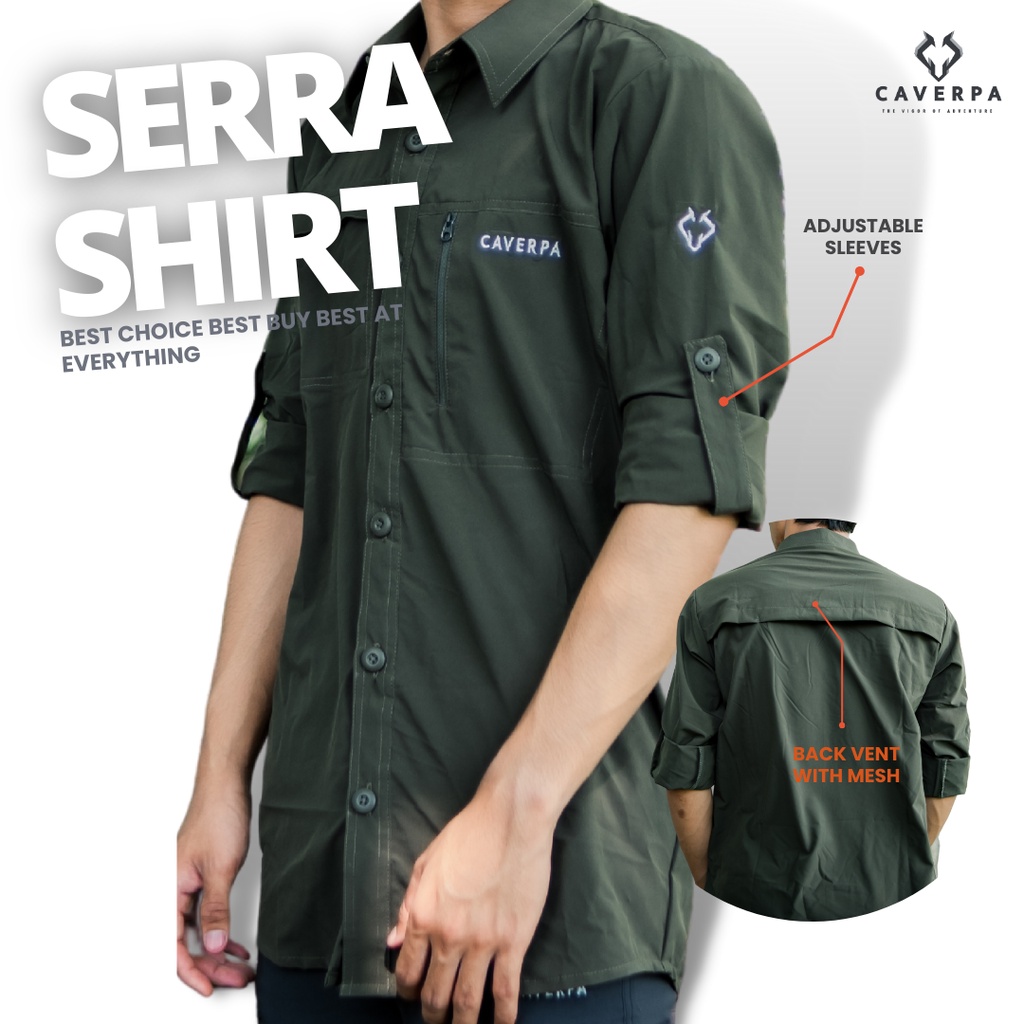 Jual Kemeja Lapangan Caverpa Serra Quikcdry PDL Shirt | Shopee Indonesia