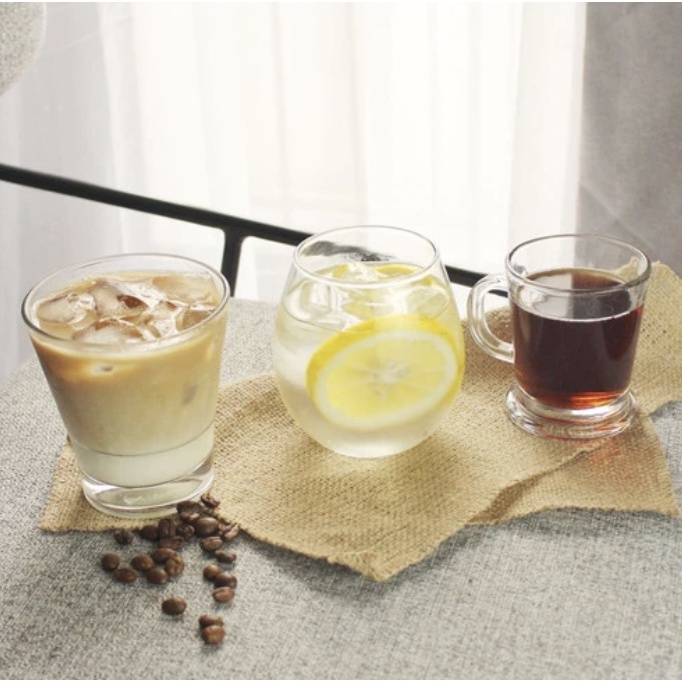 Jual Gelas Kaca | Gelas Cafe | Gelas Cantik | Gelas Coffeeshop | Gelas ...