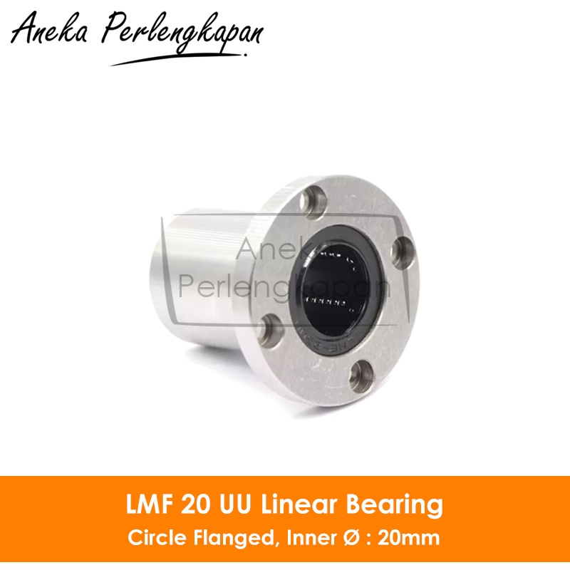 Jual LMF20UU / LMF 20 UU Linear Motion Round Flange Bearing | Shopee Indonesia