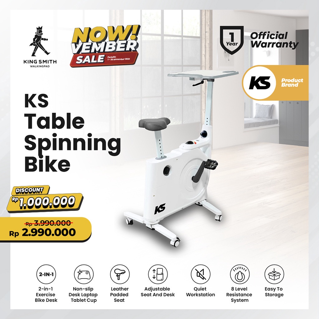 Jual KS Spinning Bike Table Exercise Bike Alt Kingsmith Spinning Meja ...