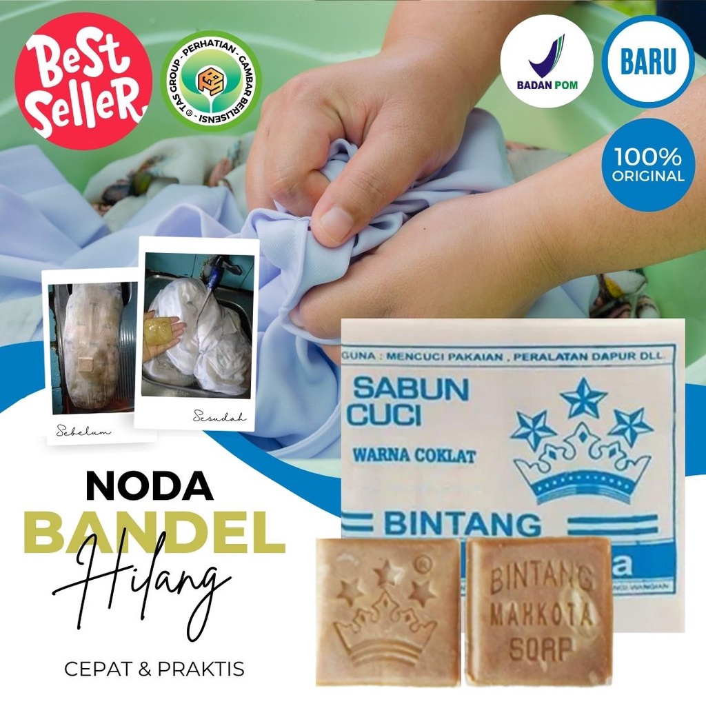 Jual Sabun Coklat Ajaib Bintang Mahkota Soap Super Premium - Sabun Cuci ...