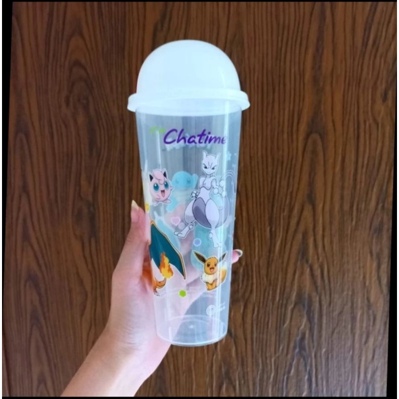 Jual Gelas cup botol minum tumbler pokemon Chatime | Shopee Indonesia