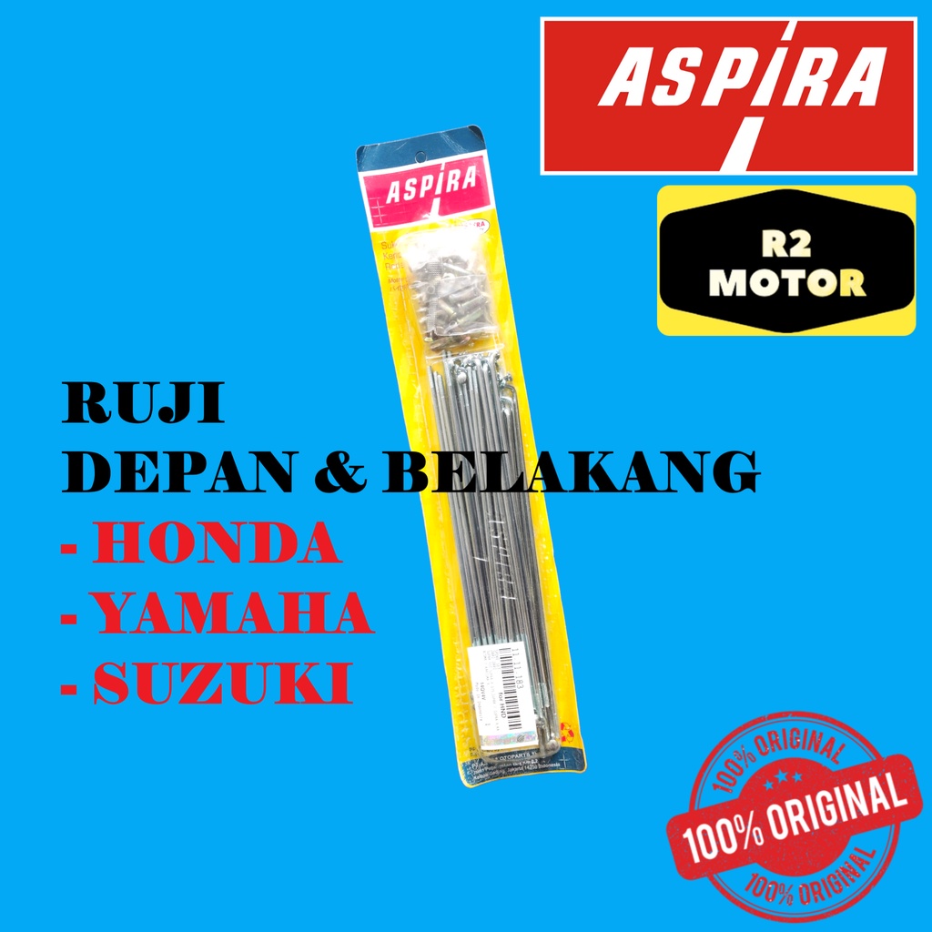 Jual RUJI JARI JARI SET DEPAN BELAKANG SUPRA X 125 FIT KARISMA X D REVO ...