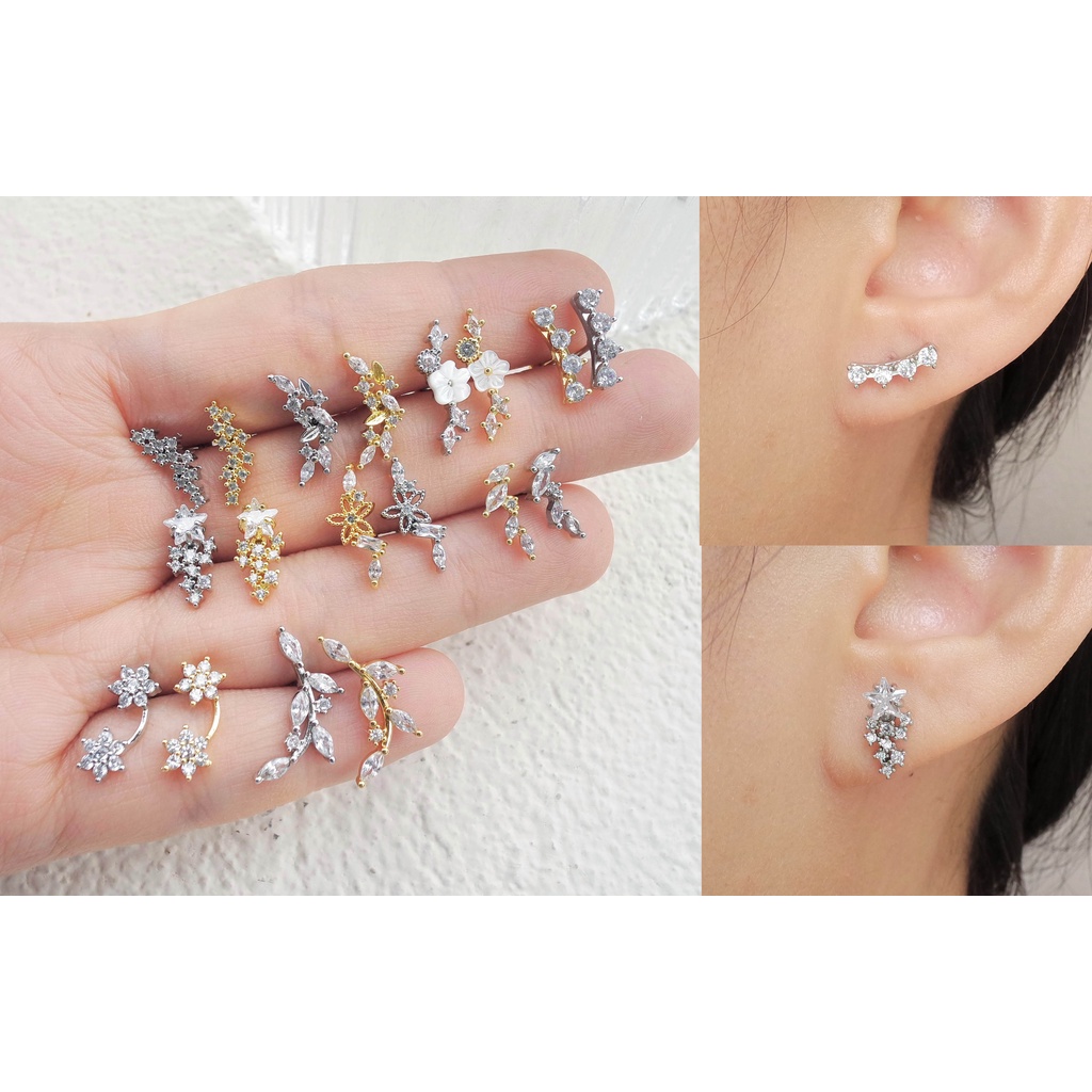 Jual 2439/2440 (HARGA 1 BIJI) ANTING PIERCING TINDIKAN HELIX TRAGUS ...