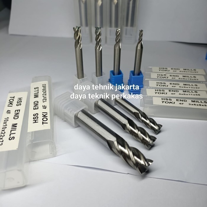 Jual endmill toki hss 19mm 4f / mata bor HSS endmil yj ORIGINAL !! mata bor milling 4f | Shopee ...