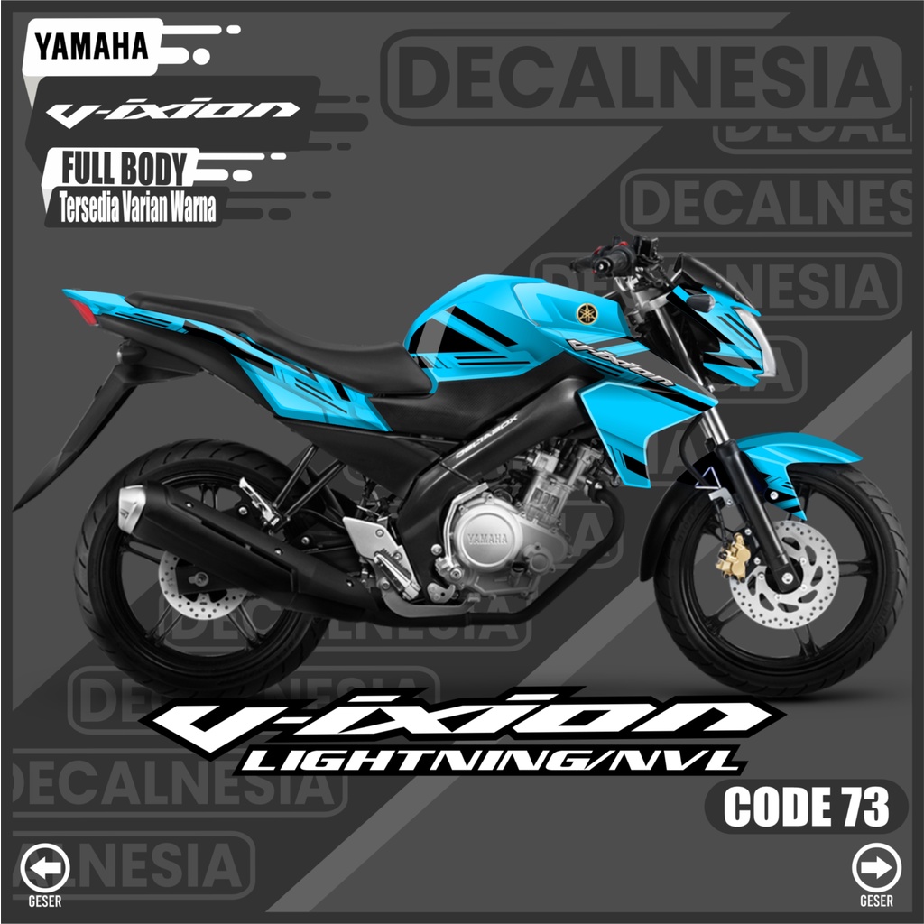 Jual Sticker Decal Vixion Lightning NVL Full Body Stiker 2012 2013 2014 ...