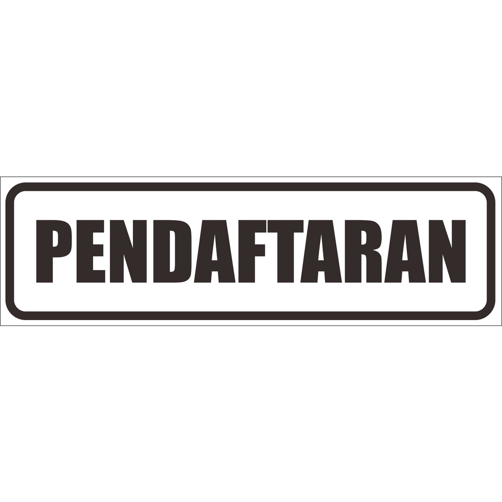 Jual Akrilik / Stiker Vinyl Ruang Pendaftaran | Shopee Indonesia