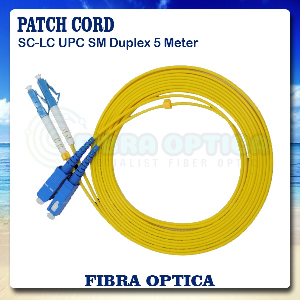 Jual Patch Cord SC-LC SM 5m | Fiber Optic SC/UPC-LC/UPC Single Mode Duplex 5 Meter | Shopee ...