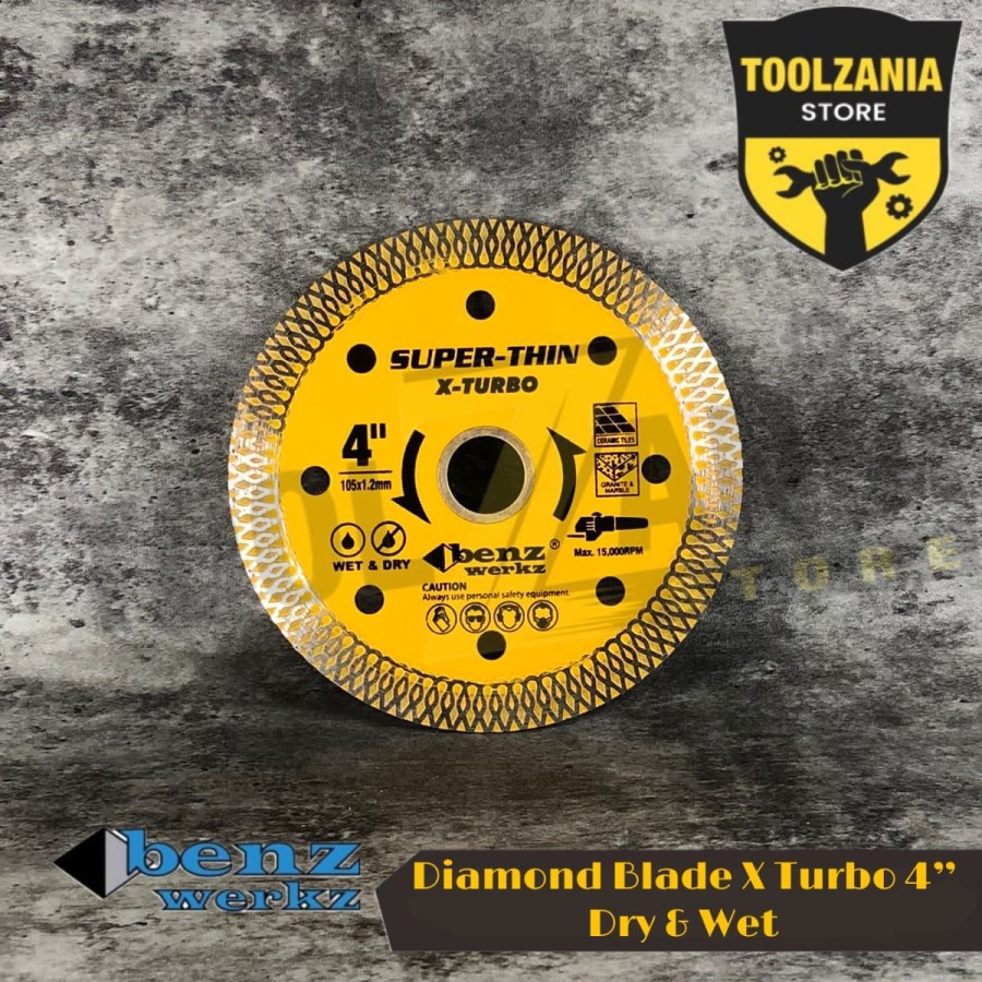 Jual BENZ WERKZ Diamond Blade X Turbo Cut Model Batik Basah Kering ...