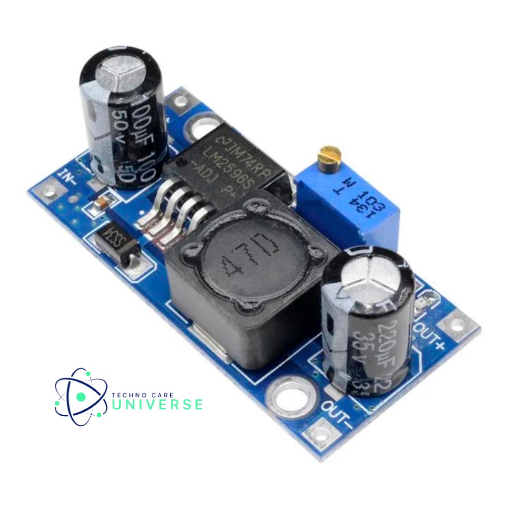 Jual Modul Regulator Voltage LM2596 DIP, Step Down DC - DC 3A 24V 12V ...