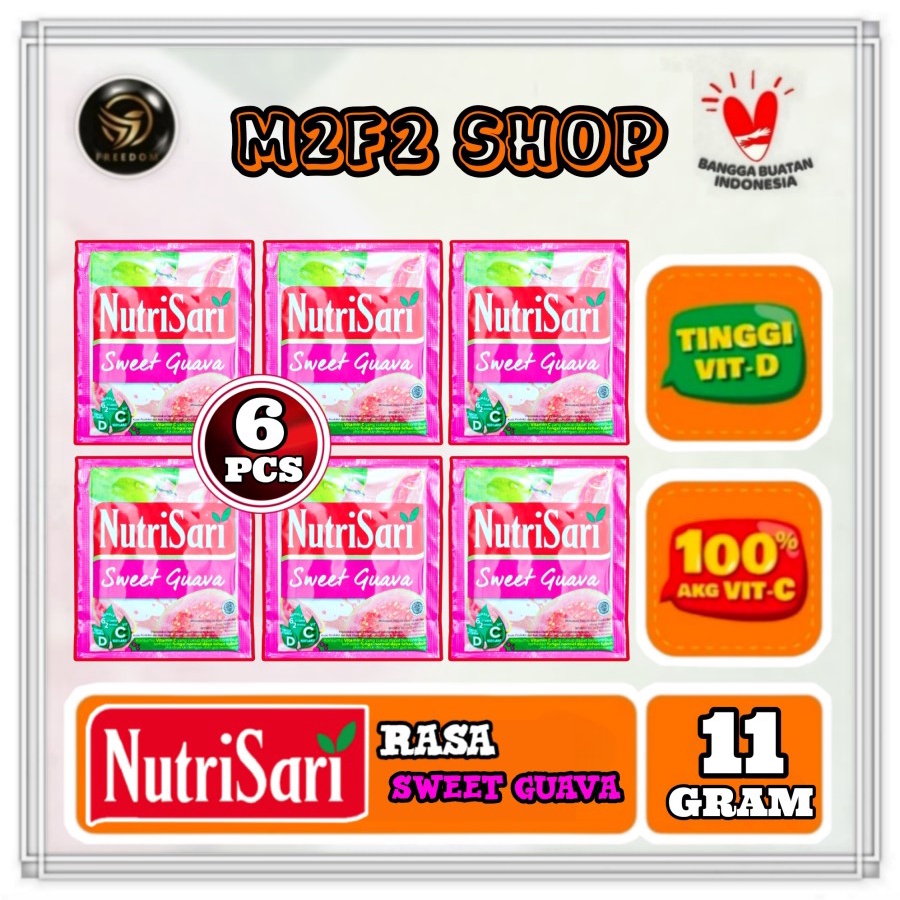 Jual NutriSari Minuman Serbuk Sweet Guava | Jambu Sachet - 11 gr ...