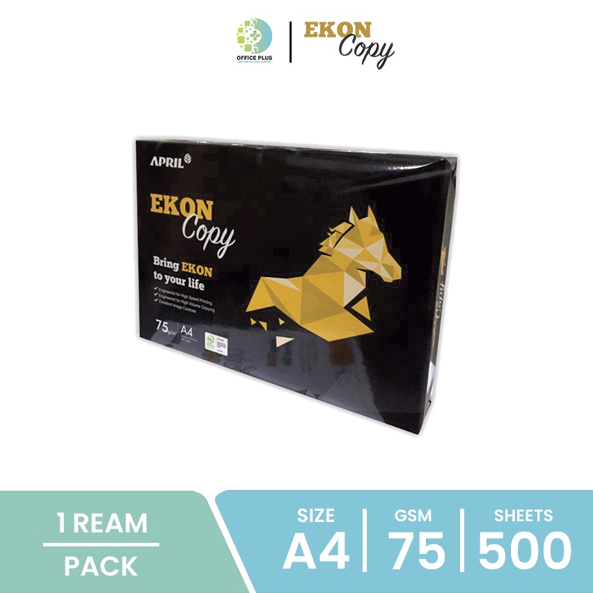 Jual Ekon Copy Paper Kertas HVS A4 75 gsm Ecer 1 Rim 500 Lembar ...