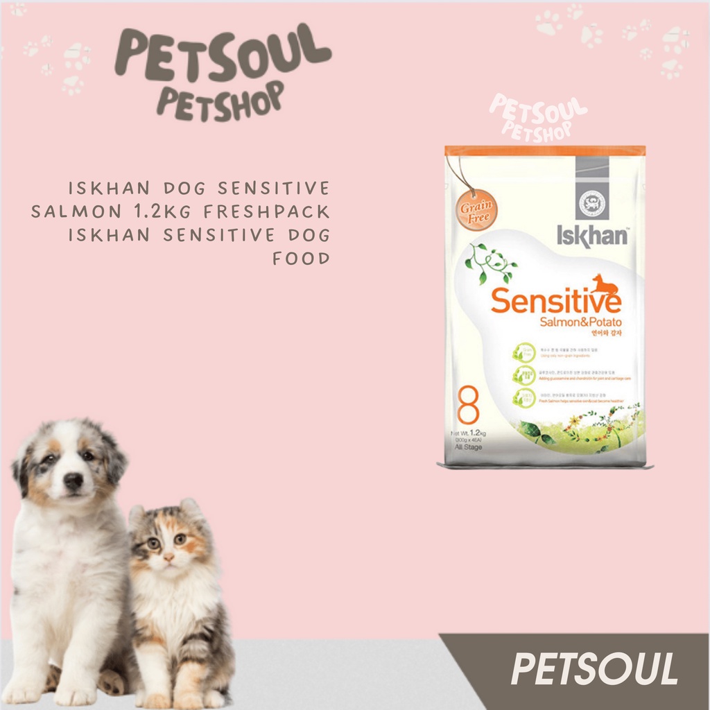 Jual Iskhan Dog Sensitive Salmon 1.2kg Freshpack Iskhan Sensitive Dog ...