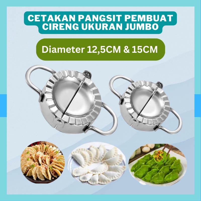 Jual UKURAN BESAR Cetakan Pangsit Pastel Dumpling Mold Dimsum Kuotie ...