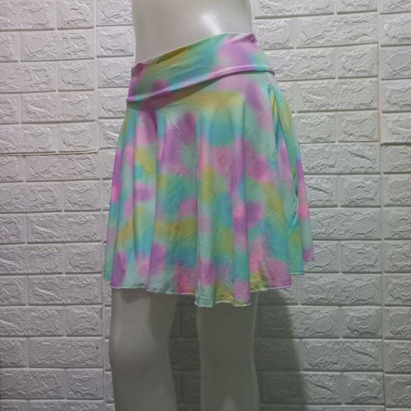 Jual Rok Standar Motif Spandek Balon || Rok Mini Flare || Rok Senam ...