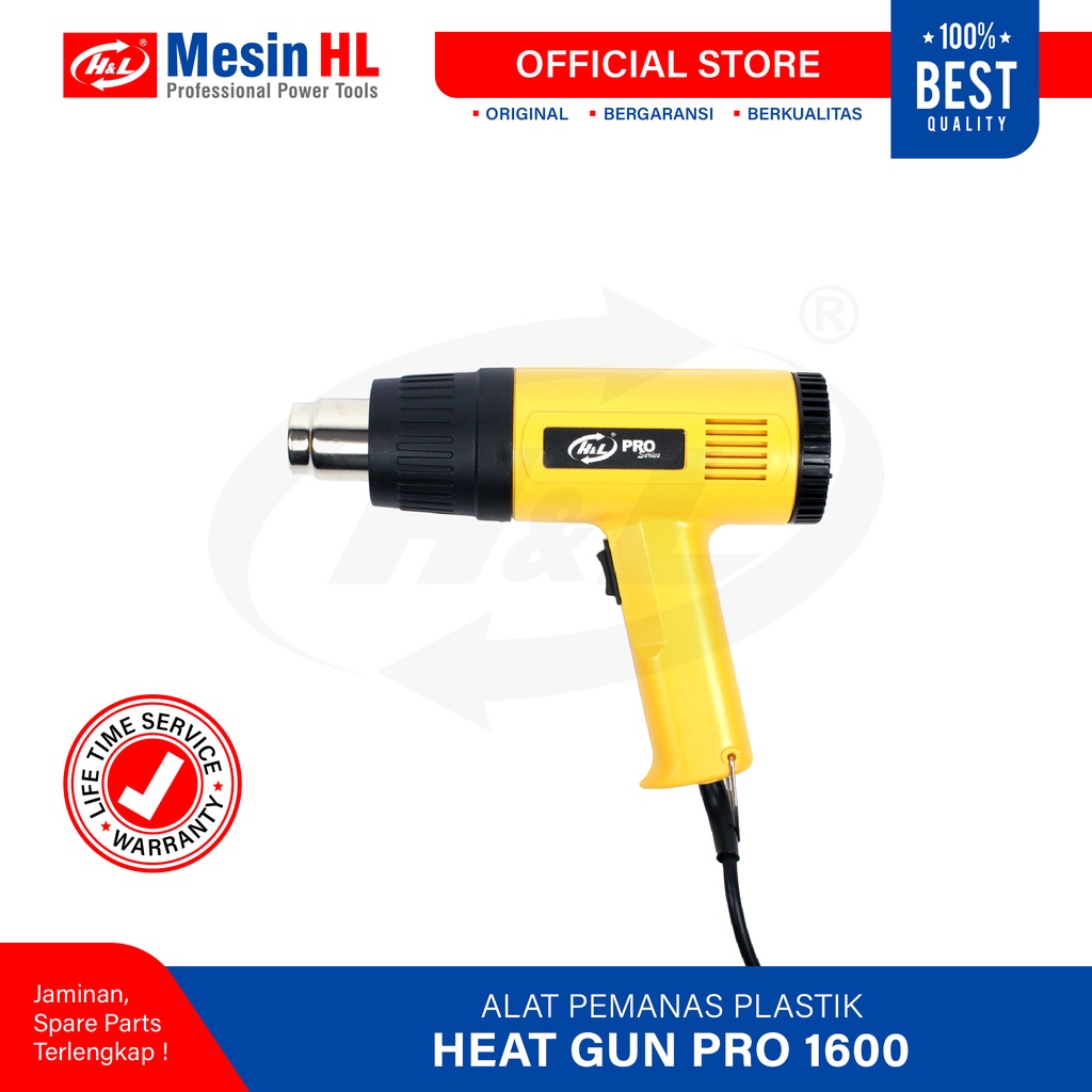 Jual HL Alat Pemanas Plastik / Heat Gun PRO 1600 Watt | Shopee Indonesia