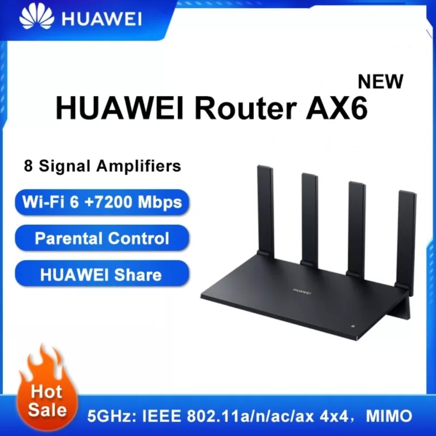 Jual Huawei Router AX6 WiFi 6+ 7200Mbps 4k QAM 8 Sinyal Amplifiers Router | Shopee Indonesia