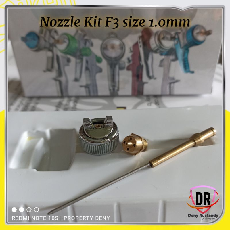 Jual VO98 Nozzle dan Jarum Spray Gun Auarita F3 Ukuran 0.8mm dan 1mm ...